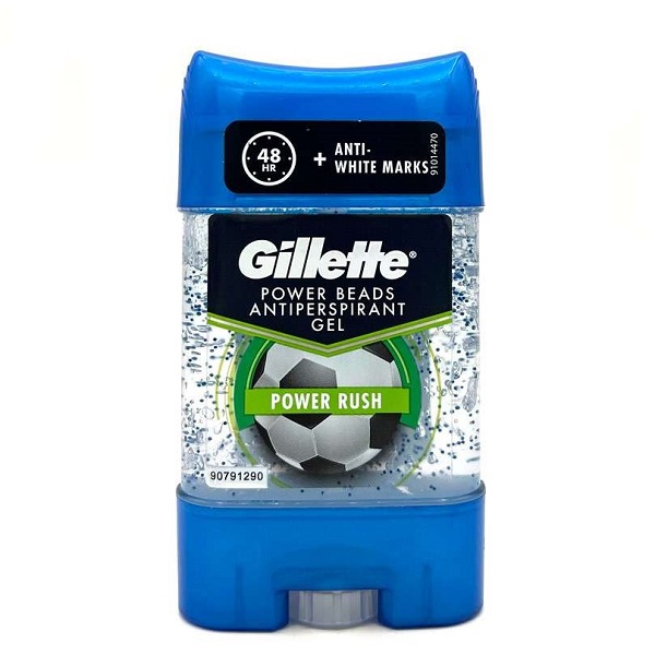 خرید مام ژله ای دانه دار ژیلت مدل Power Rush حجم 75 میل